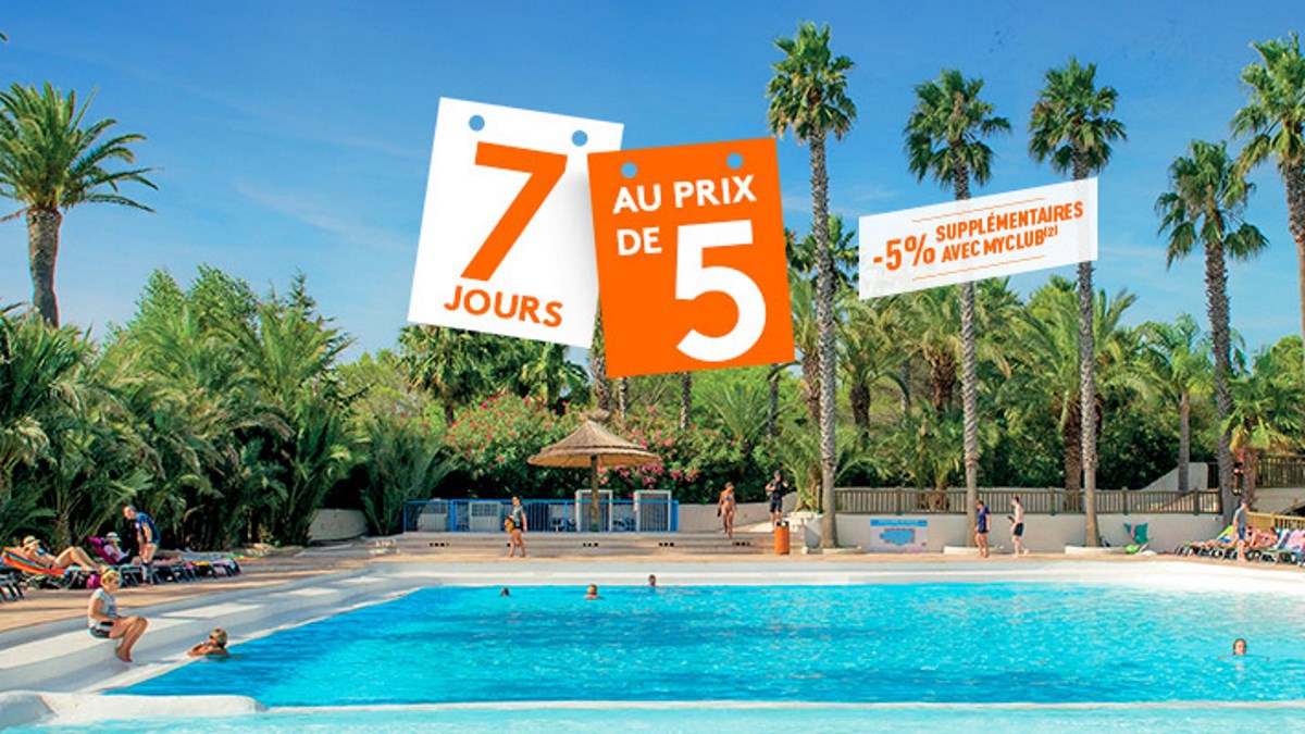 Campings Tohapi : 7 jours au prix de 5 en juillet et en août - Les bons ...